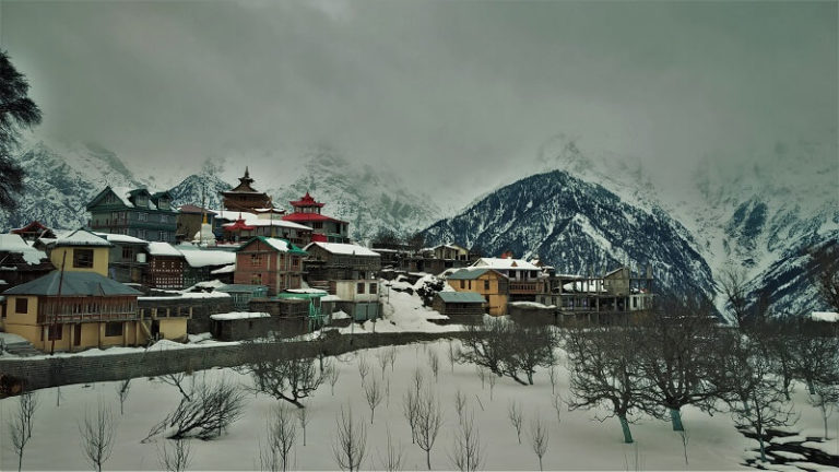 Kalpa in winters –Experience snowfall amidst the Kinnaur Kailash mountain