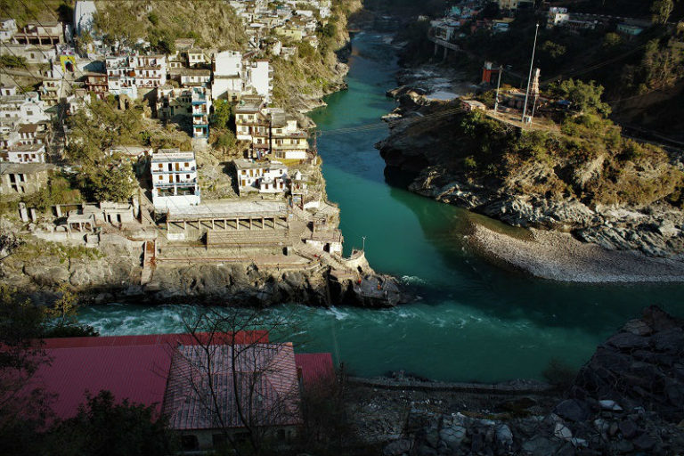Devprayag - Confluence of rivers Bhagirathi and Alaknanda to form Ganga