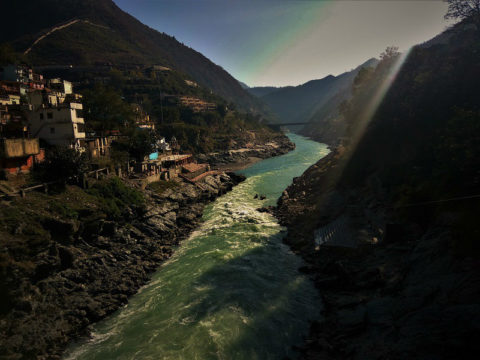Devprayag - Confluence of rivers Bhagirathi and Alaknanda to form Ganga