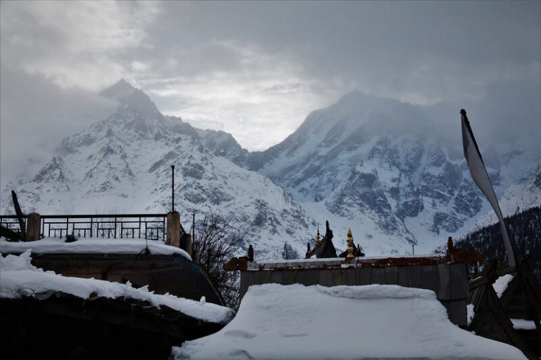 Kalpa in winters –Experience snowfall amidst the Kinnaur Kailash mountain