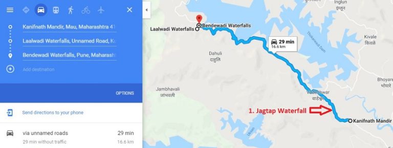 Bendewadi,Laalwadi and Jagtap waterfalls – The land of waterfalls(INR 300)